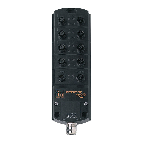 IFM ELECTRONIC ECOMAT 100 HANDBUCH Pdf-Herunterladen | ManualsLib