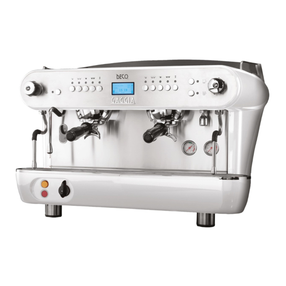 GAGGIA MILANO DECO EVO GEBRAUCH UND WARTUNG Pdf-Herunterladen | ManualsLib
