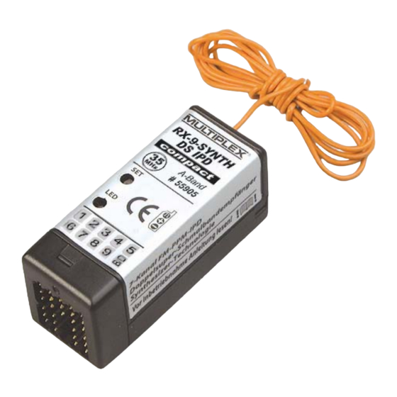 MULTIPLEX RX-7 SYNTH IPD BEDIENUNGSANLEITUNG Pdf-Herunterladen | ManualsLib