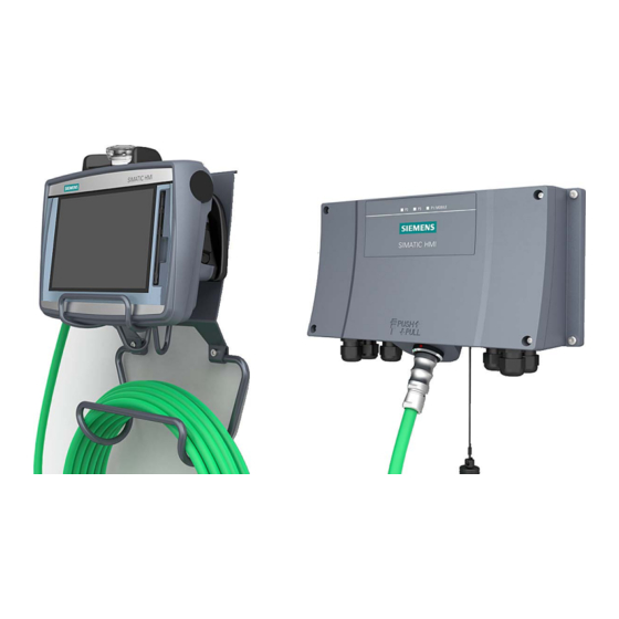 SIEMENS SIMATIC HMI TP1000F MOBILE RO BETRIEBSANLEITUNG Pdf ...