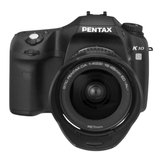 PENTAX K10D BEDIENUNGSANLEITUNG Pdf-Herunterladen | ManualsLib