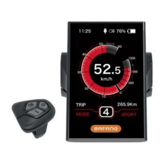 BAFANG DPC18 BEDIENUNGSANLEITUNG Pdf-Herunterladen | ManualsLib